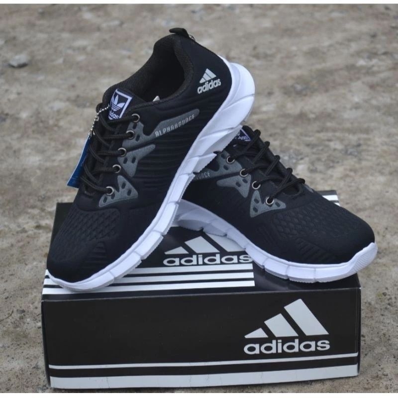 Jual HARGA TERBAIK !!! Sepatu Sport Adidas Alpabon Abu - Cowok Cewek ...