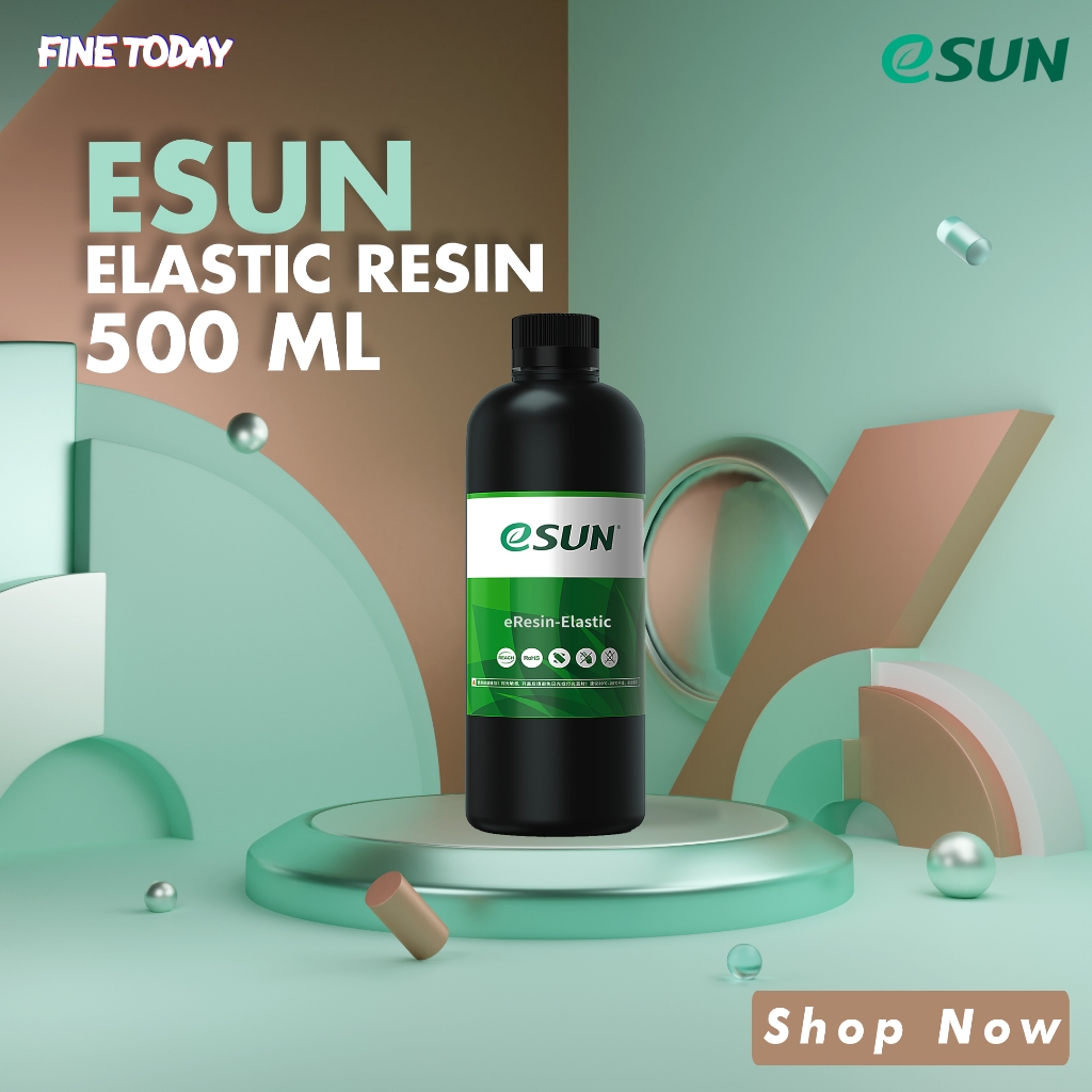 Jual ESUN Elastic Flexible TPU like 70A Resin 500 ML for LCD DLP 3D ...