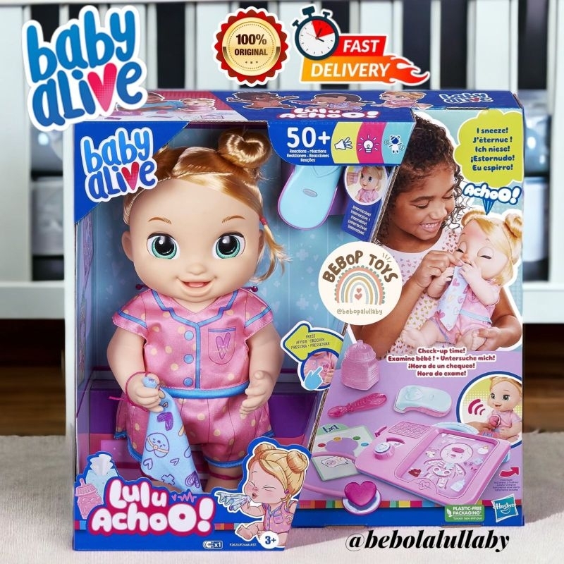 Jual BABY ALIVE LULU ACHOO BROWN HAIR ORIGINAL HASBRO KIDZ STATION ...