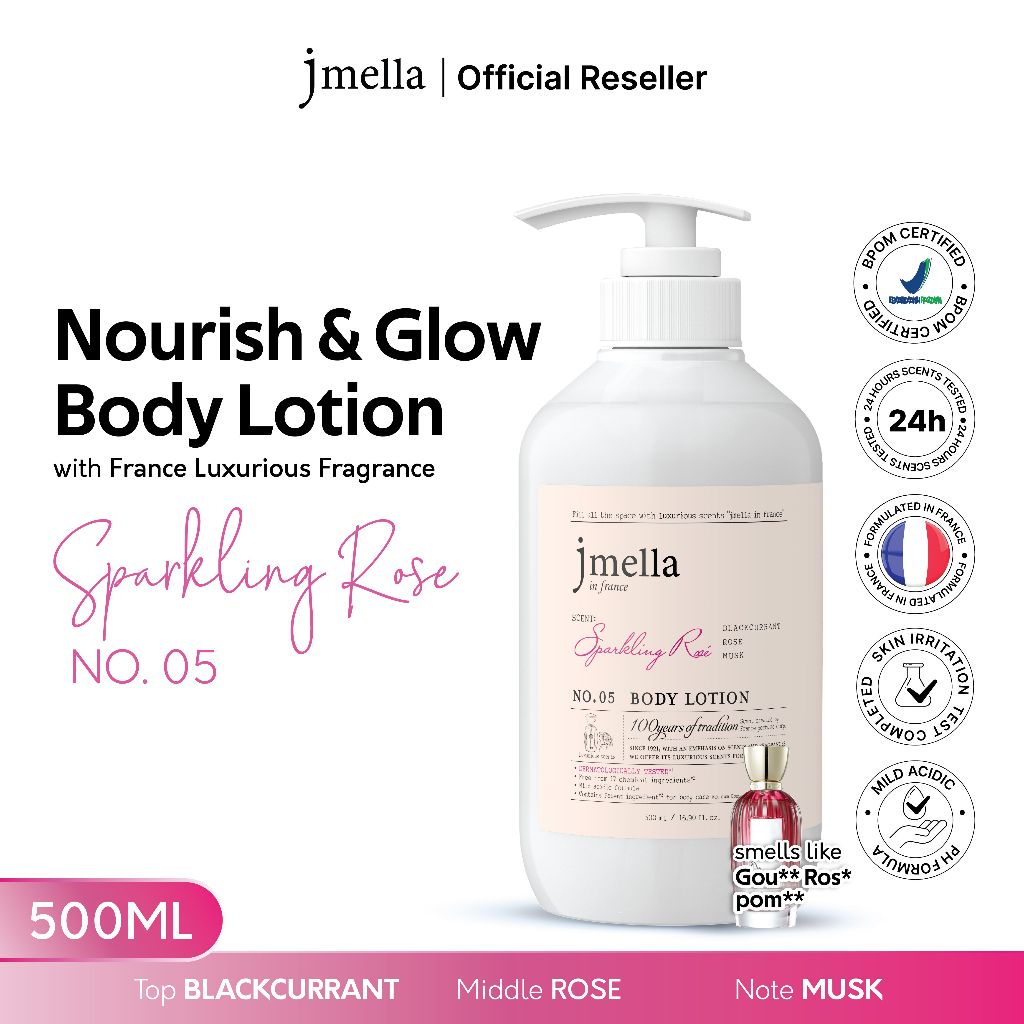 Jual PROMO Jmella No. 05 Body Lotion - Sparkling Rose | Shopee Indonesia