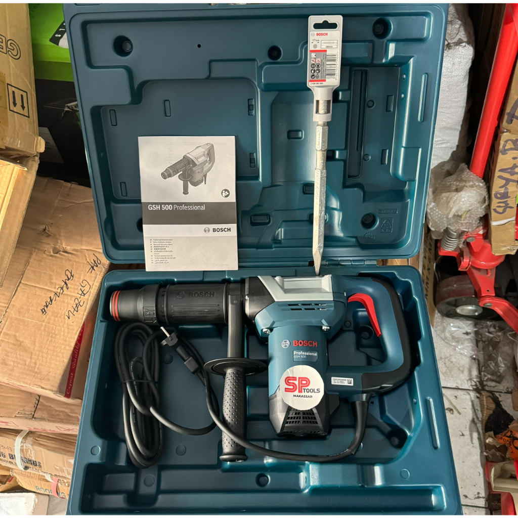 Jual MESIN DEMOLITION HAMMER BOBOK BETON HEXAGON HEX 17MM BOSCH GSH500 ...