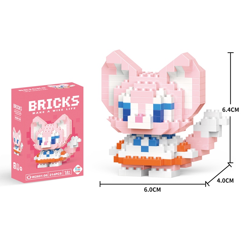 Jual DIY Bricks Mini Nano Block Model Kartun Building Block Mini Blok ...