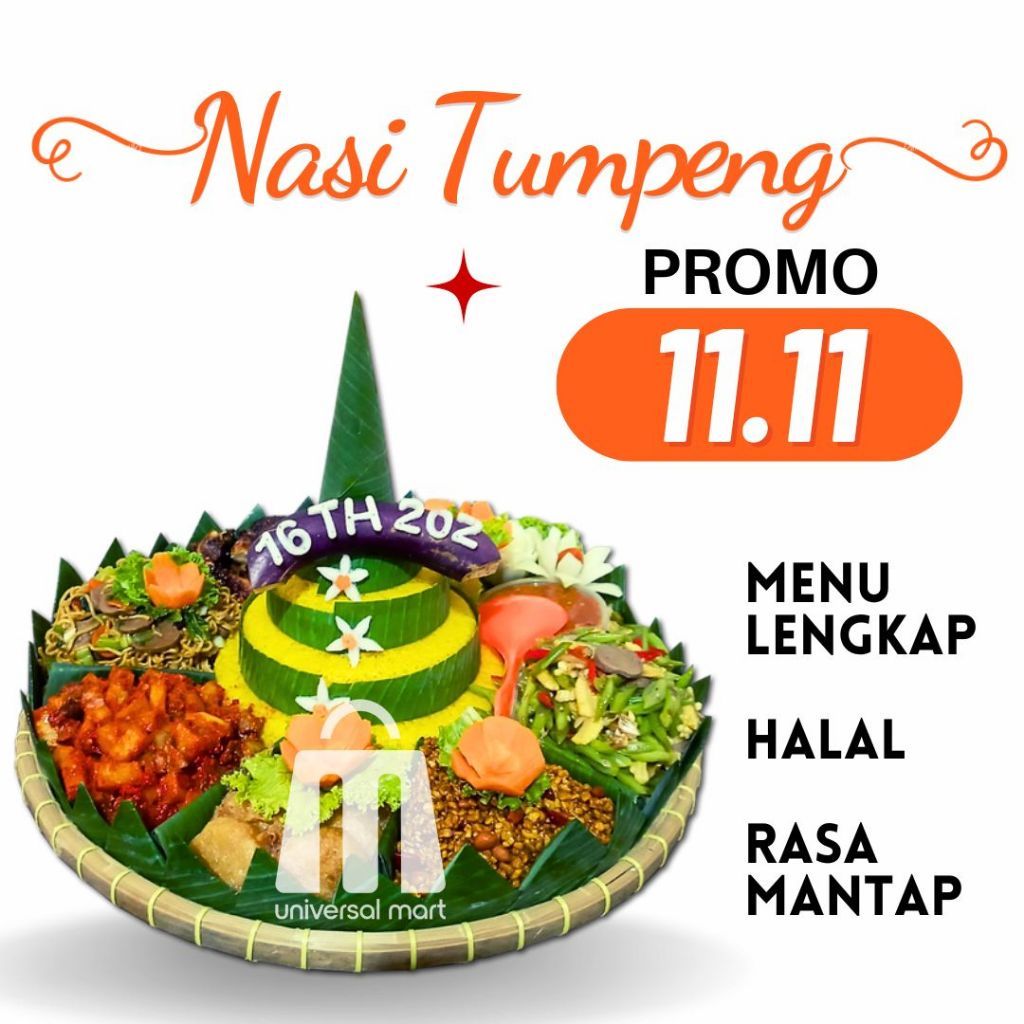 Jual NASI TUMPENG MENU DAGING PAKET LENGKAP PORSI 5 | Shopee Indonesia