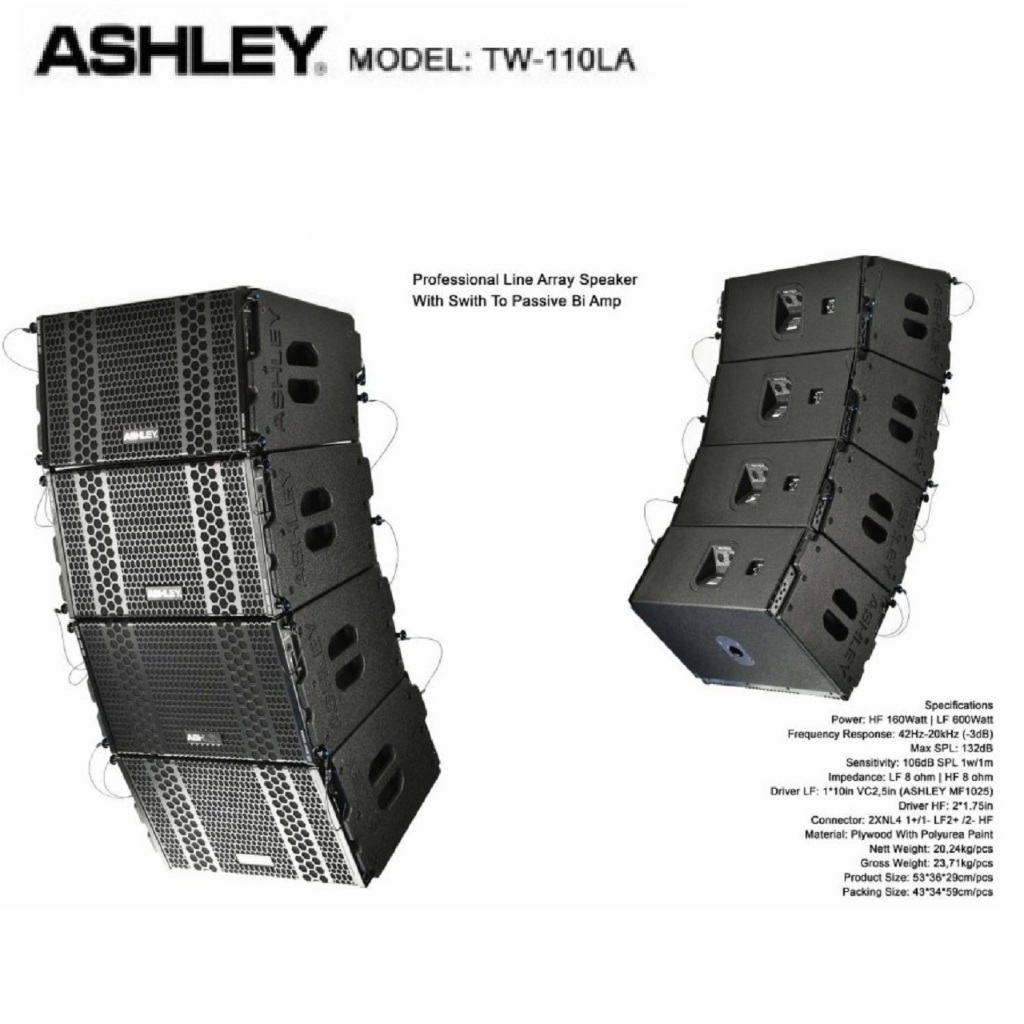 Jual SPEAKER LINE ARRAY ASHLEY TW110LA / TW 110LA / TW 110 LA ORIGINAL | Shopee Indonesia