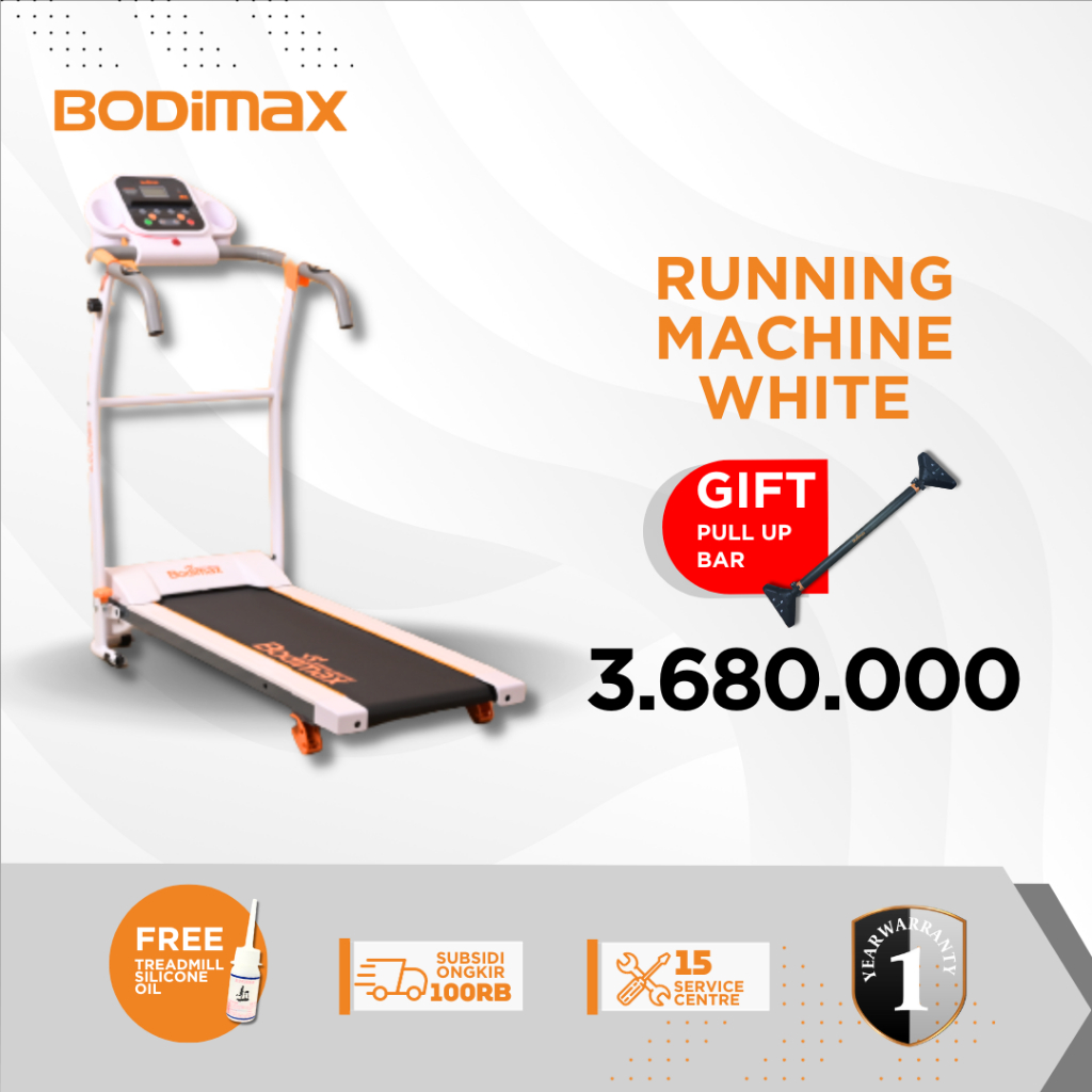 Jual Bodimax New Running Machine Putih - Treadmill / Alat Olahraga ...