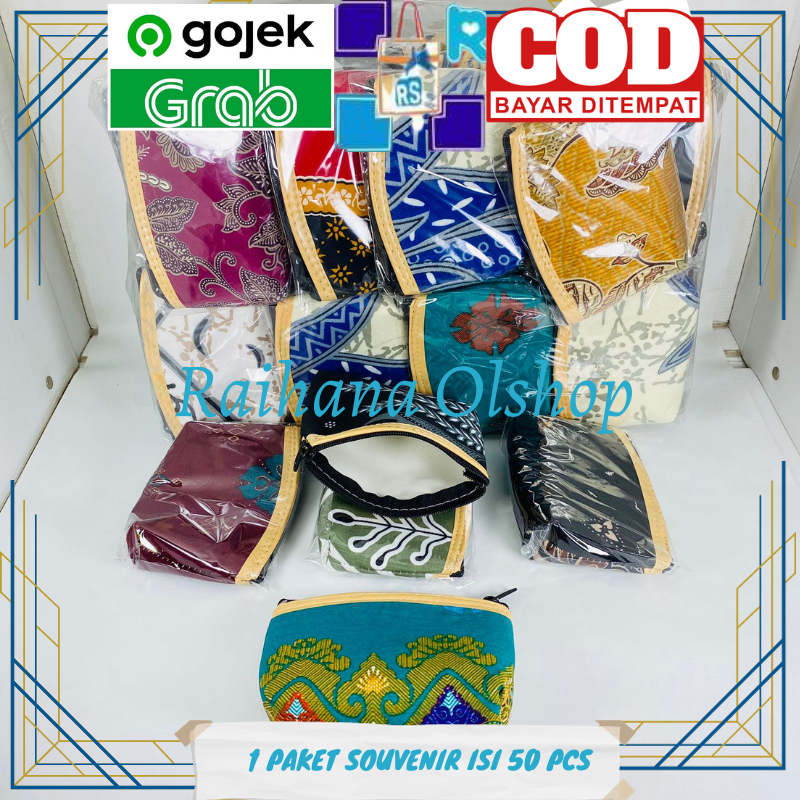 Jual ISI 50 PCS Souvenir Pernikahan Dompet Motif Batik Kapal Kemasan Plastik | Shopee Indonesia