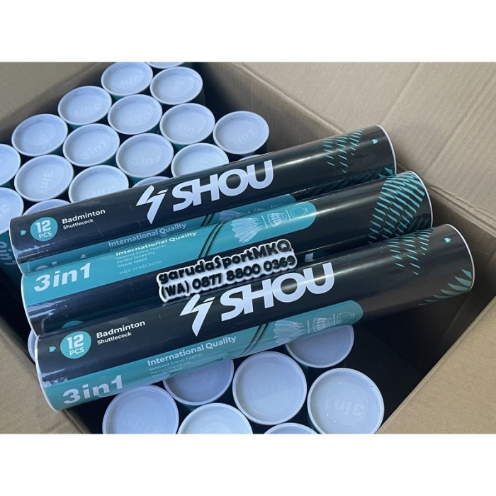 Jual SHUTTLE COCK SHUTTLE COCK SHOU 3 IN 1 ISI 12 ORIGINAL | Shopee ...