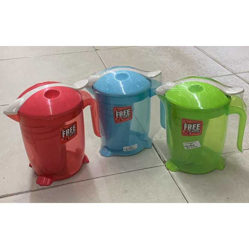 Jual Eskan Penguin Set 1.8 L-5986S | Eskan / Jug / Teko Air + 4 Gelas ...