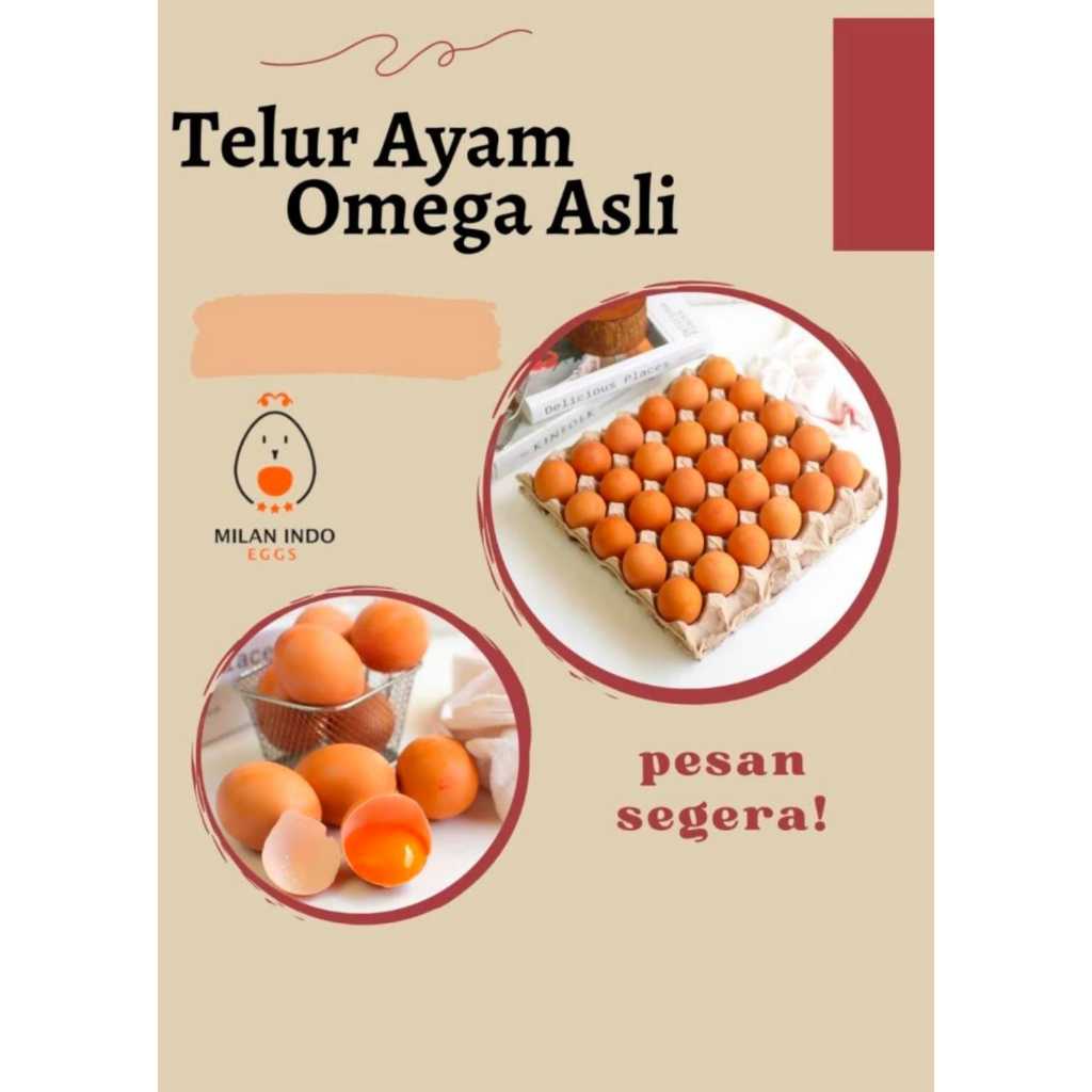 Jual Telur Ayam Omega 3 fresh 1KG | Shopee Indonesia