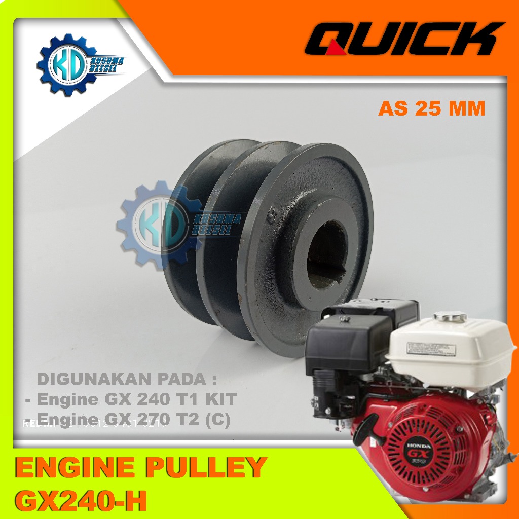 Jual ENGINE PULLEY, GX240-H - PULLEY MESIN HONDA GX 240 - 270 - PULI ...
