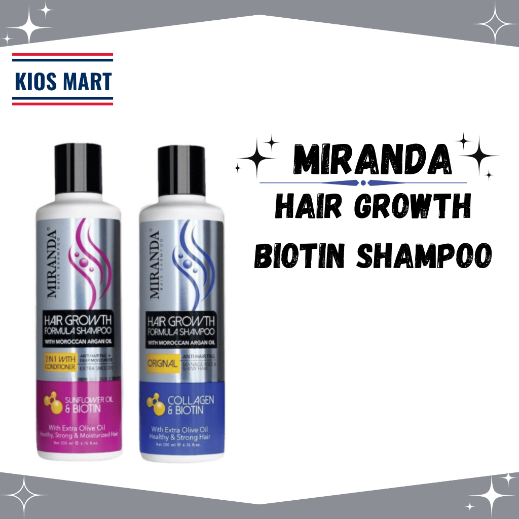 Jual Miranda Hair Growth Biotin Shampoo Original & Hair Growth Biotin ...
