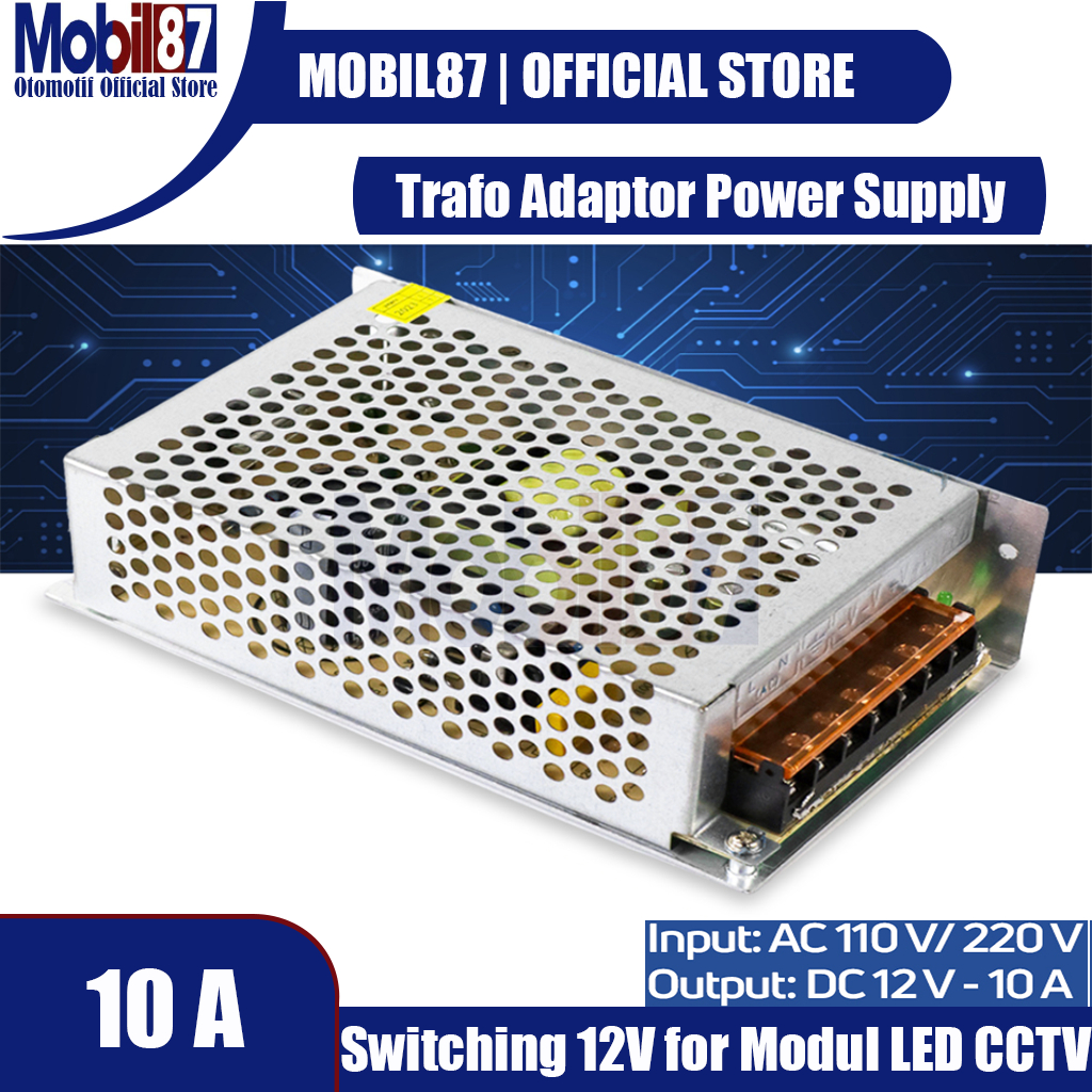 Jual BTF Lightning Power Supply AC to DC 12V 10A 120W for Lampu LED Strip - S-120-12 SUSWE Trafo ...