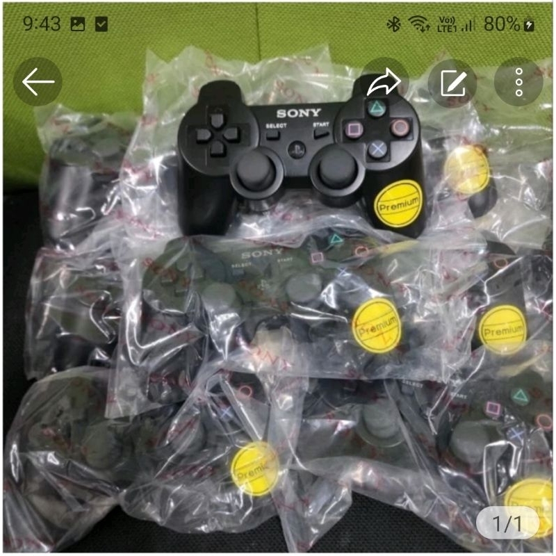 Jual STIK PS3/DS3 PREMIUM MOTION SENSOR HITAM | Shopee Indonesia