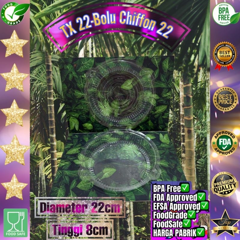 Jual Mika Bolu Chiffon 22cm TECHNO / Mika Sifon Bolu Bulat 22cm Mika Plastik Techno TX-22 ...