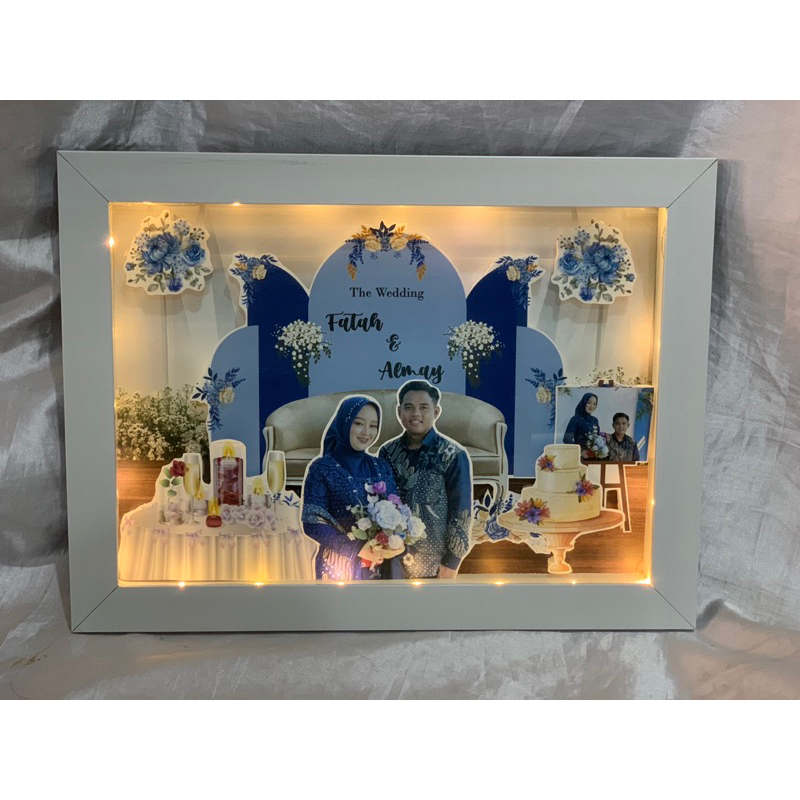 Jual pop up 3d frame kado hadiah pernikahan nikah wedding nikahan ultah ...