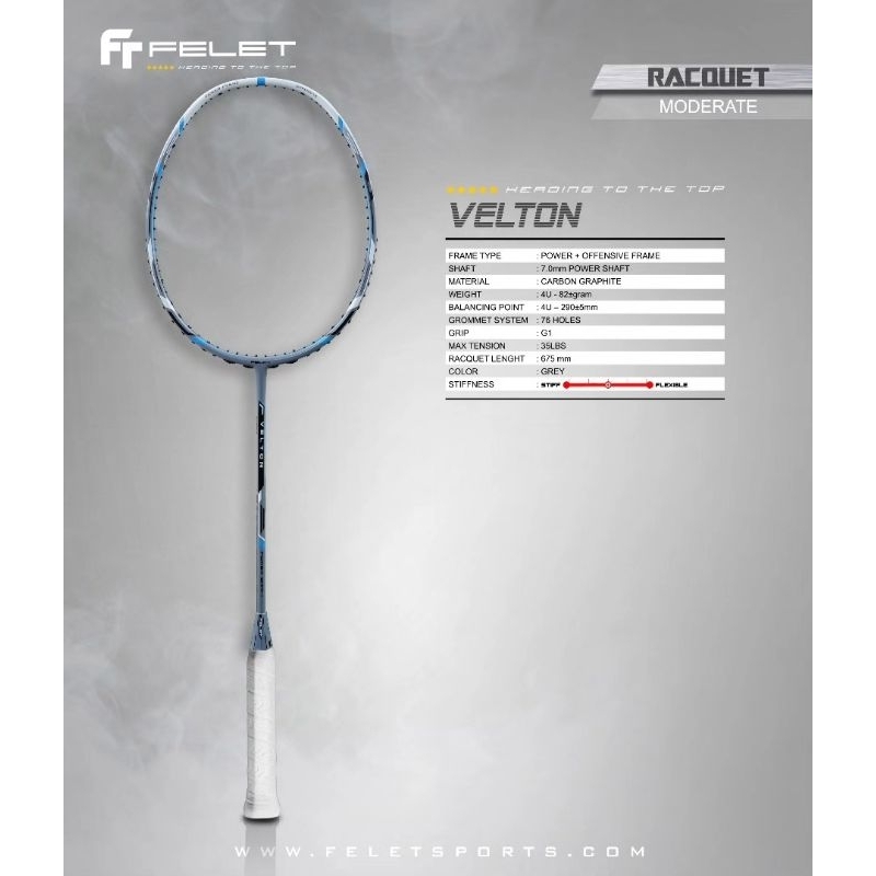 Jual raket badminton felet VELTON original | Shopee Indonesia