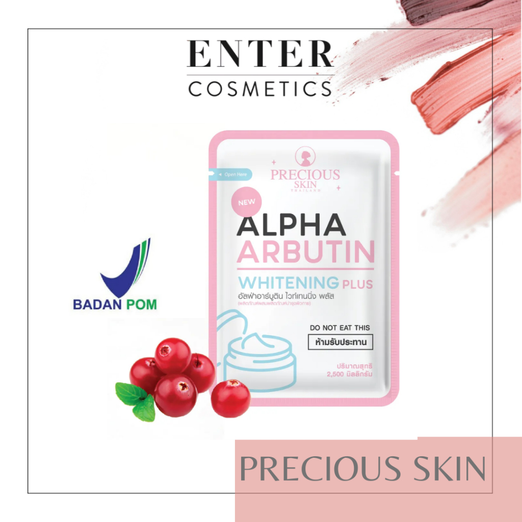 Jual Precious Skin Thailand Alpha Arbutin Whitening 3 Plus / Powder Pemutih Badan / Bubuk Lotion ...