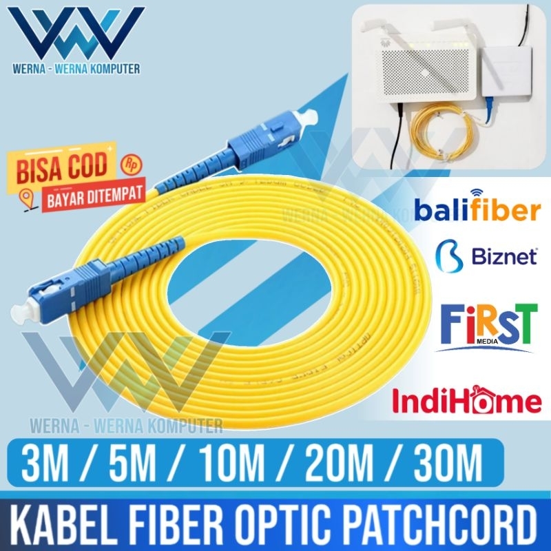 Jual Kabel FO Fiber Optic Internal untuk internet kabel rumah 1.5 / 3 ...