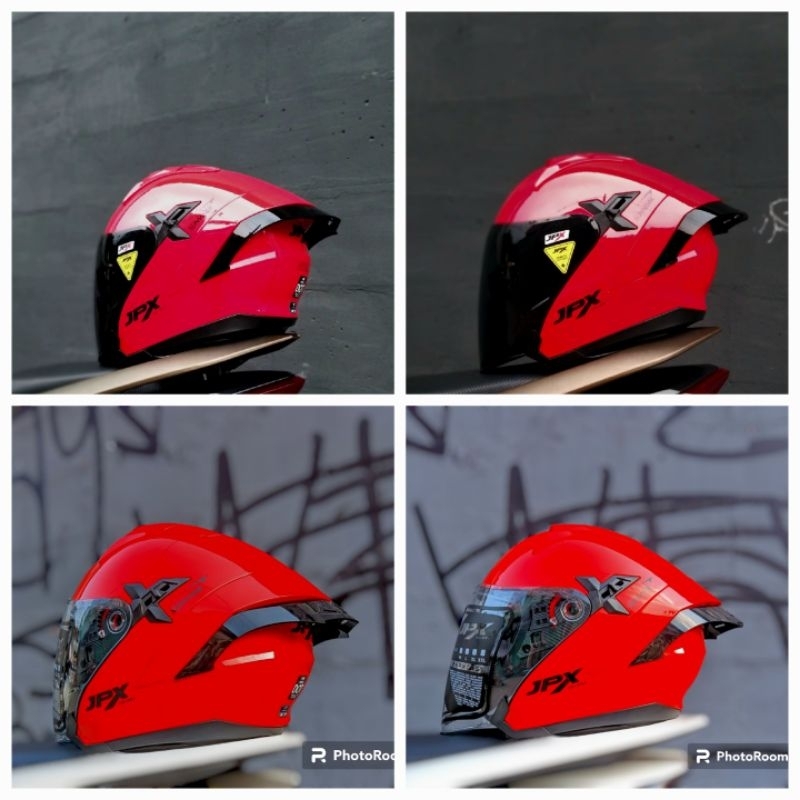 Jual HELM JPX NOVA X MERAH FERARI PAKET SPOILER DOBLE VISOR ORIGINAL ...