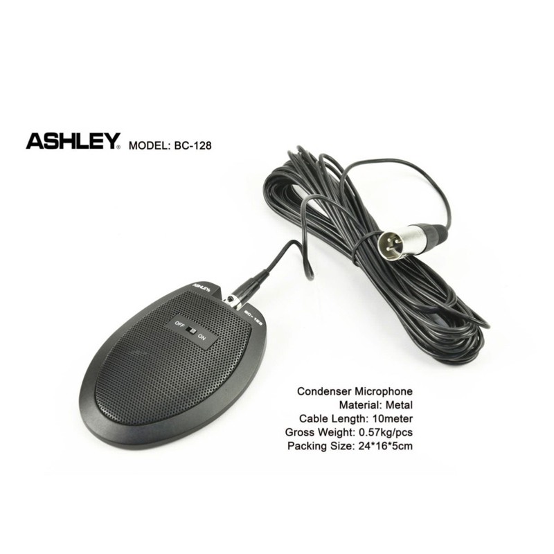 Jual Mic Kabel Meja Condenser Boundary Ashley BC 128 Original Condensor ...