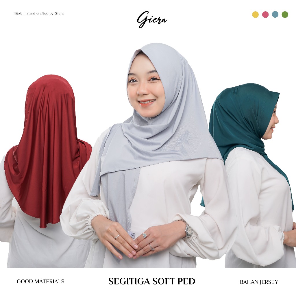 Jual GIERA Hijab Segitiga Instan Jersey Premium Soft Pad | Shopee Indonesia