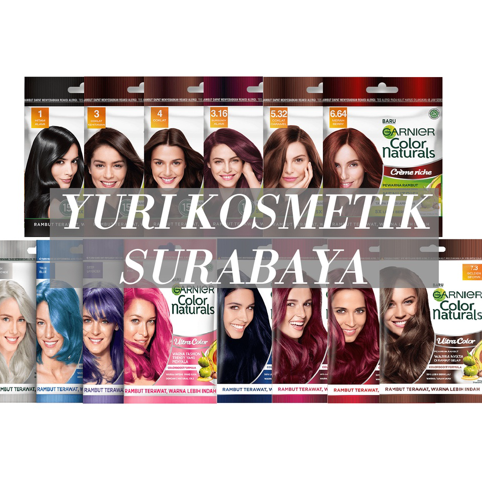 Jual NWVC7475 ☘️Yuri Kosmetik☘️ Garnier Color Natural Sachet Semir NEW ...