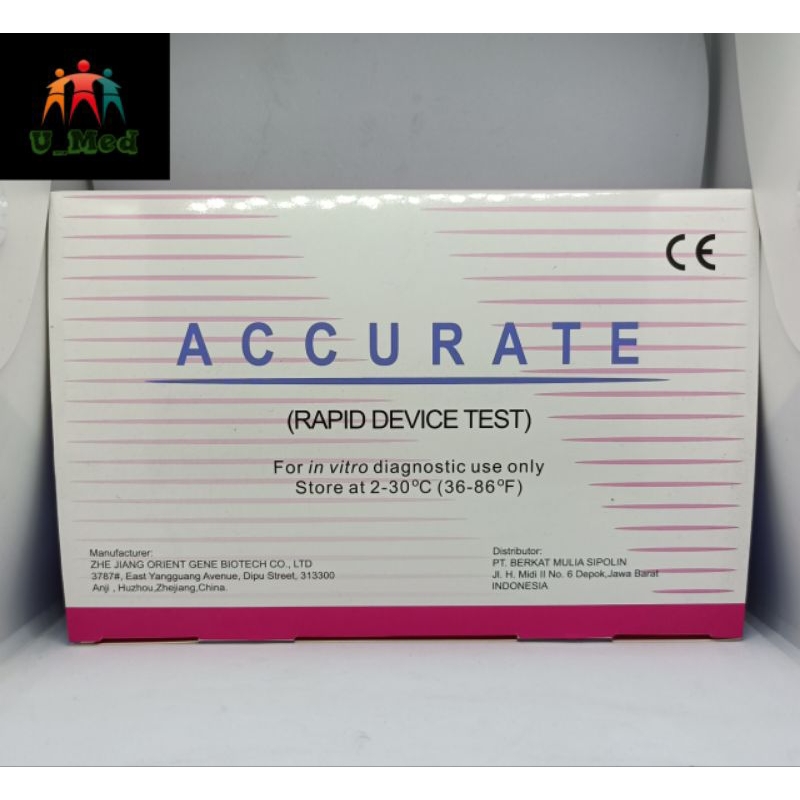 Jual HIV Test Cassette 1 box 25 Test merk Accurate | Shopee Indonesia