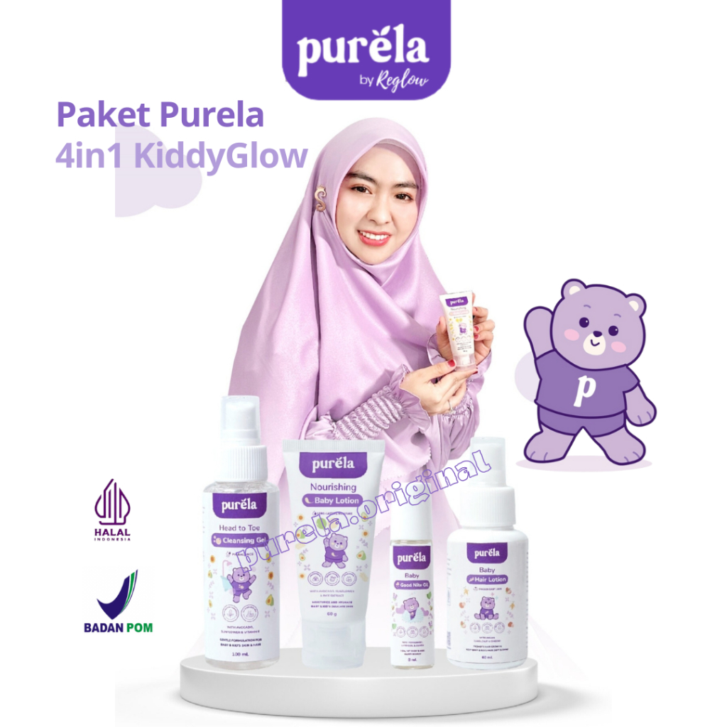 Jual Purela Skincare Paket Baby and Kids 4in1 100% Original Perawatan Kulit Bayi | Shopee Indonesia