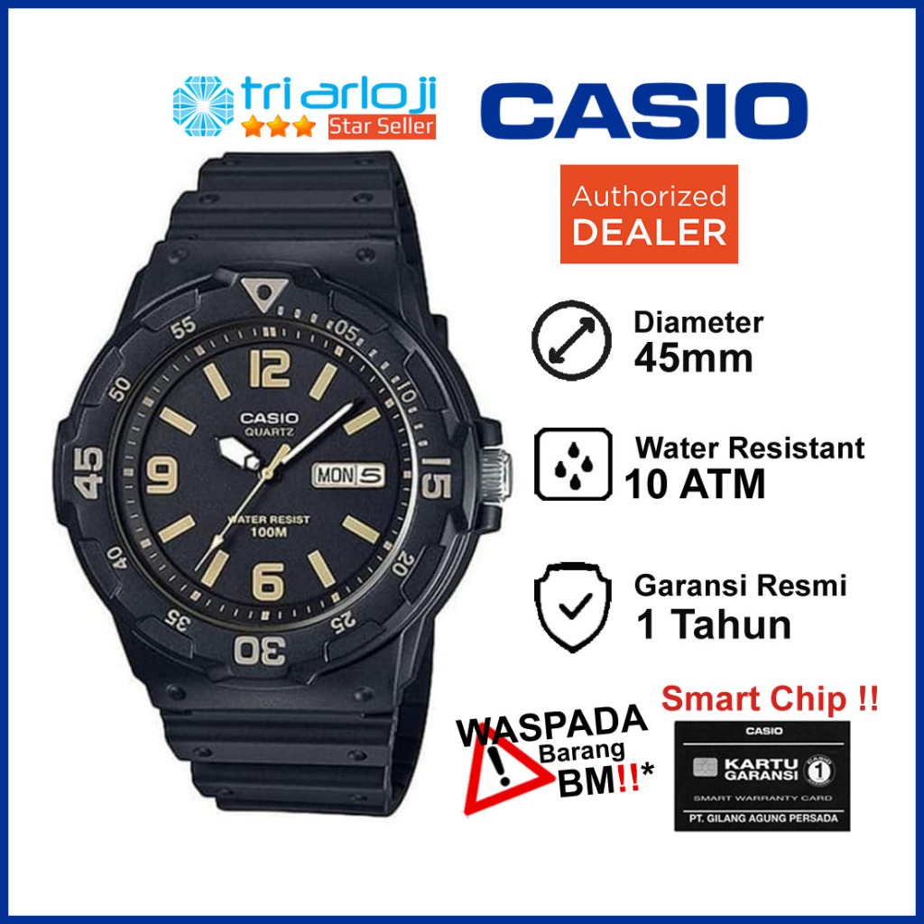Jual CASIO MRW-200H-1B3VDF Jam Tangan Pria Analog Hitam MRW-200H-1B3 ...
