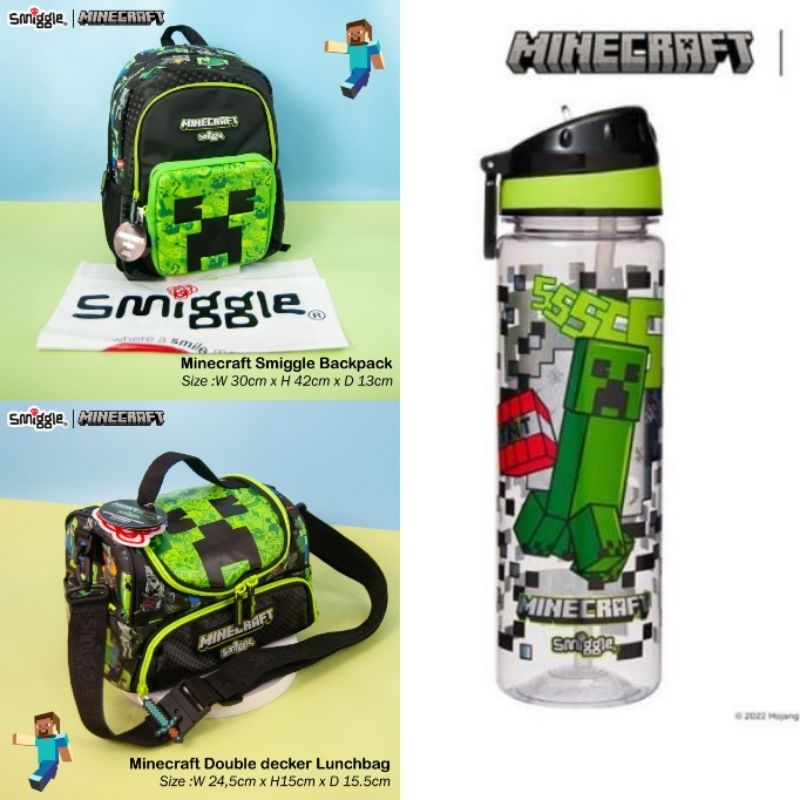 Jual TAS SMIGGLE MINECRAFT YKK | Shopee Indonesia