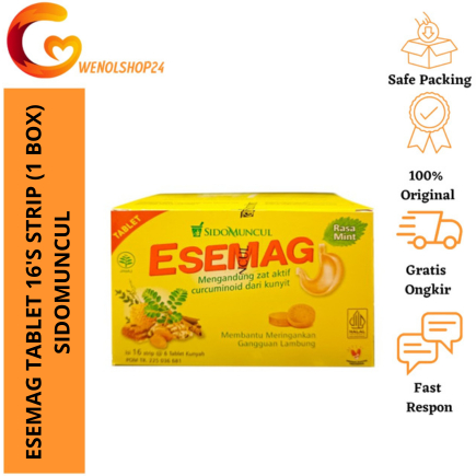 Jual Esemag Tablet 96 Tablet ( 1 Box ) Sidomuncul / Vitamin Lambung ...