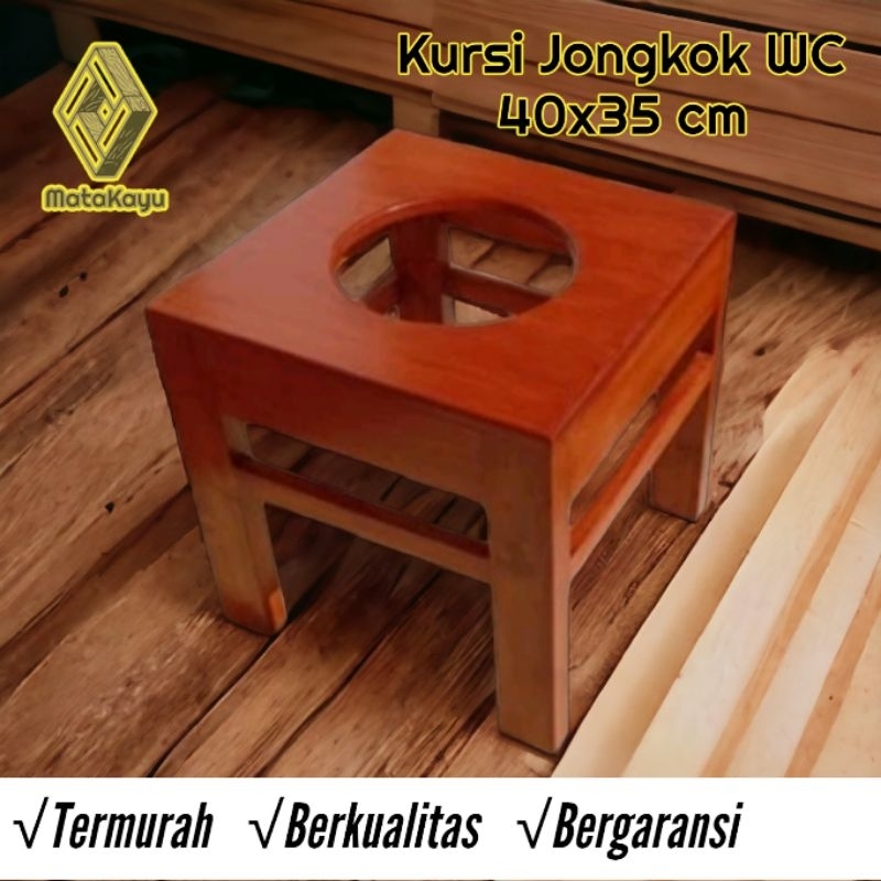 Jual Kursi toilet wc closet duduk portable kayu kursi bolong jongkok ...