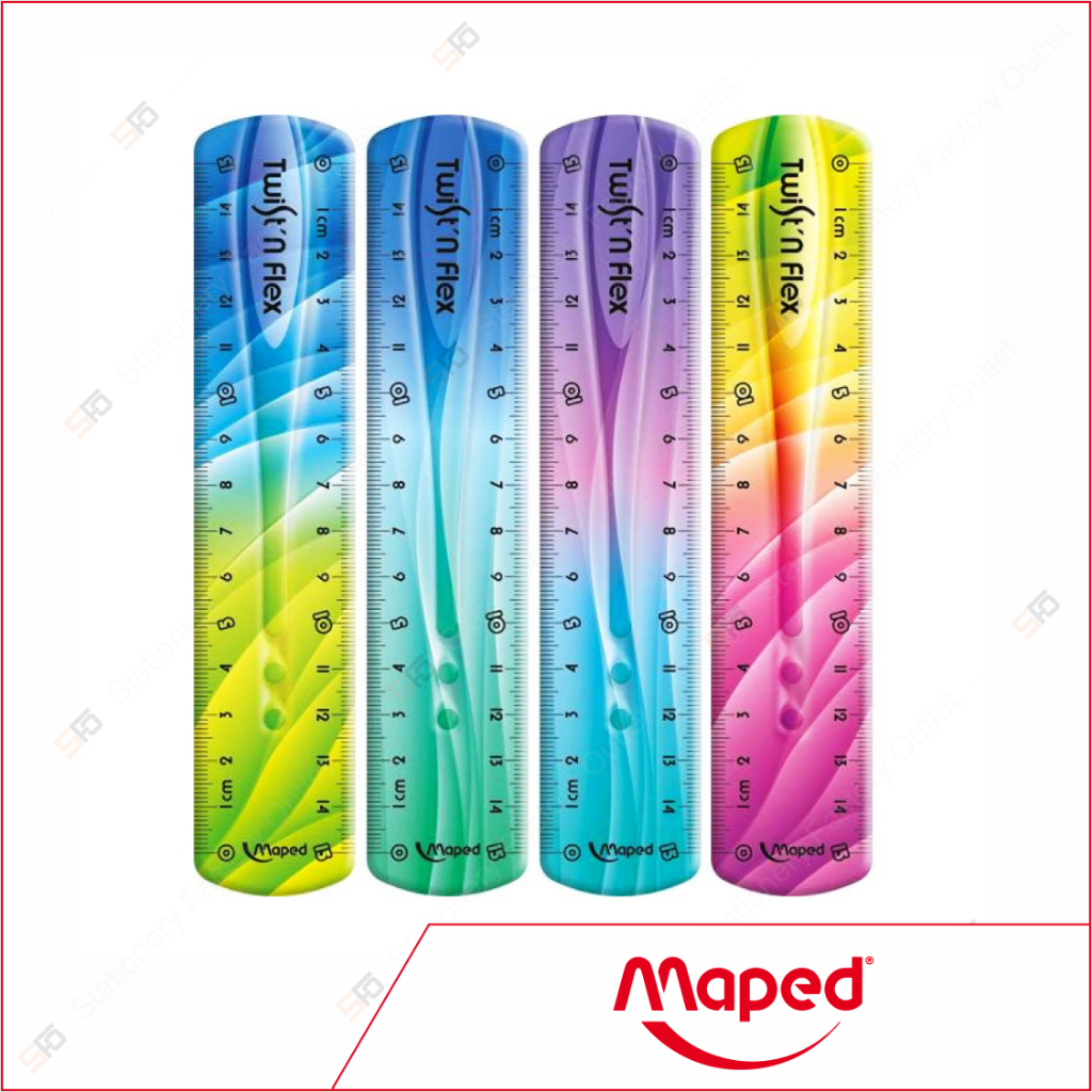 Jual Penggaris Lentur Maped 15cm (Twist 'n Flex Decor) | Shopee Indonesia