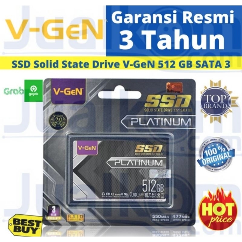 Jual SSD V-GEN 512GB SATA 3 V-Gen 512GB SATAIII. | Shopee Indonesia