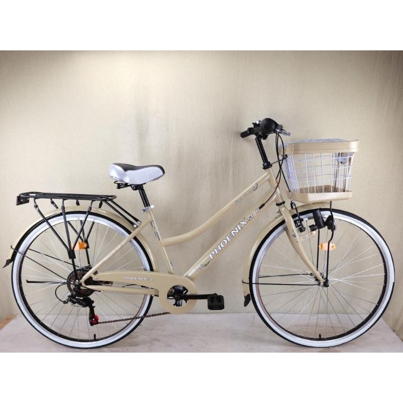 Jual Sepeda Mini Perempuan Keranjang CTB Ukuran 26 Phoenix Star 7 Speed ...