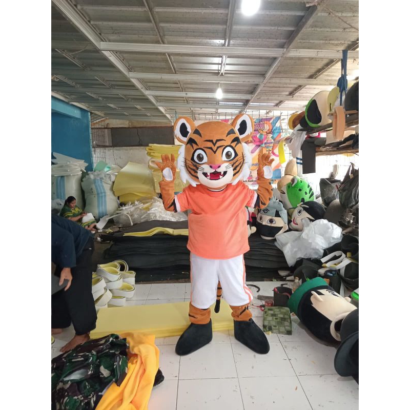 Jual Kostum maskot macan oren | Shopee Indonesia