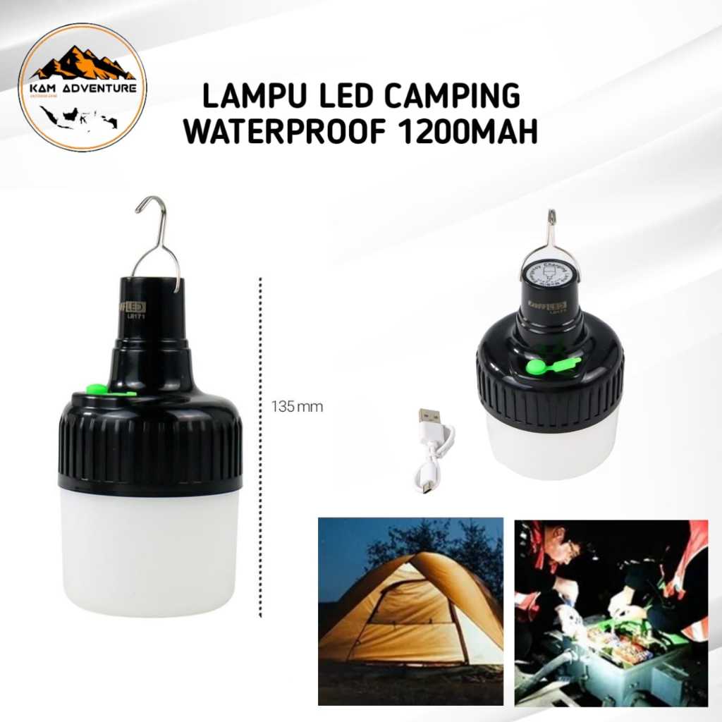 Jual Lampu led camping waterproof emergency cool white 10W 1200mah ...