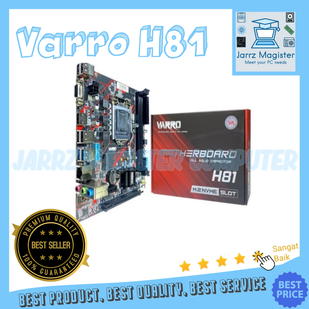 Jual Motherboard Varro H81 NVME Intel LGA 1150 DDR3 | Mainboard Varro H81 NVME 1150 | Shopee ...