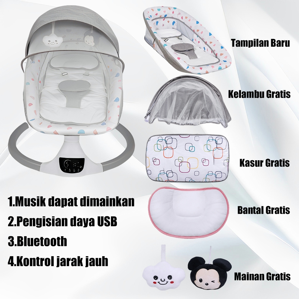 Jual [Exquisite packaging]Ayunan Bayi Otomatis elektrik Baby Swing ...