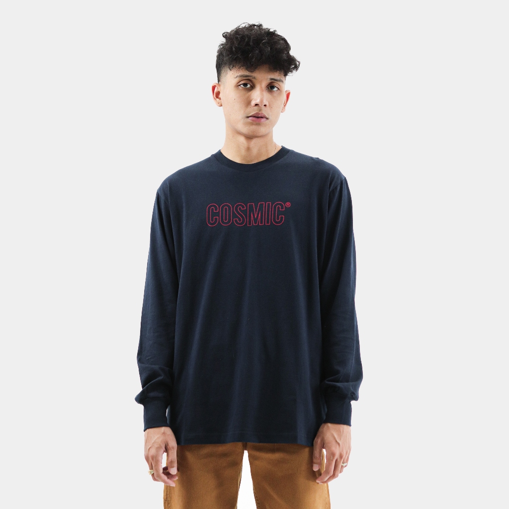 Jual Cosmic T-Shirt Kaos Pria CLIVE NAVY | Shopee Indonesia