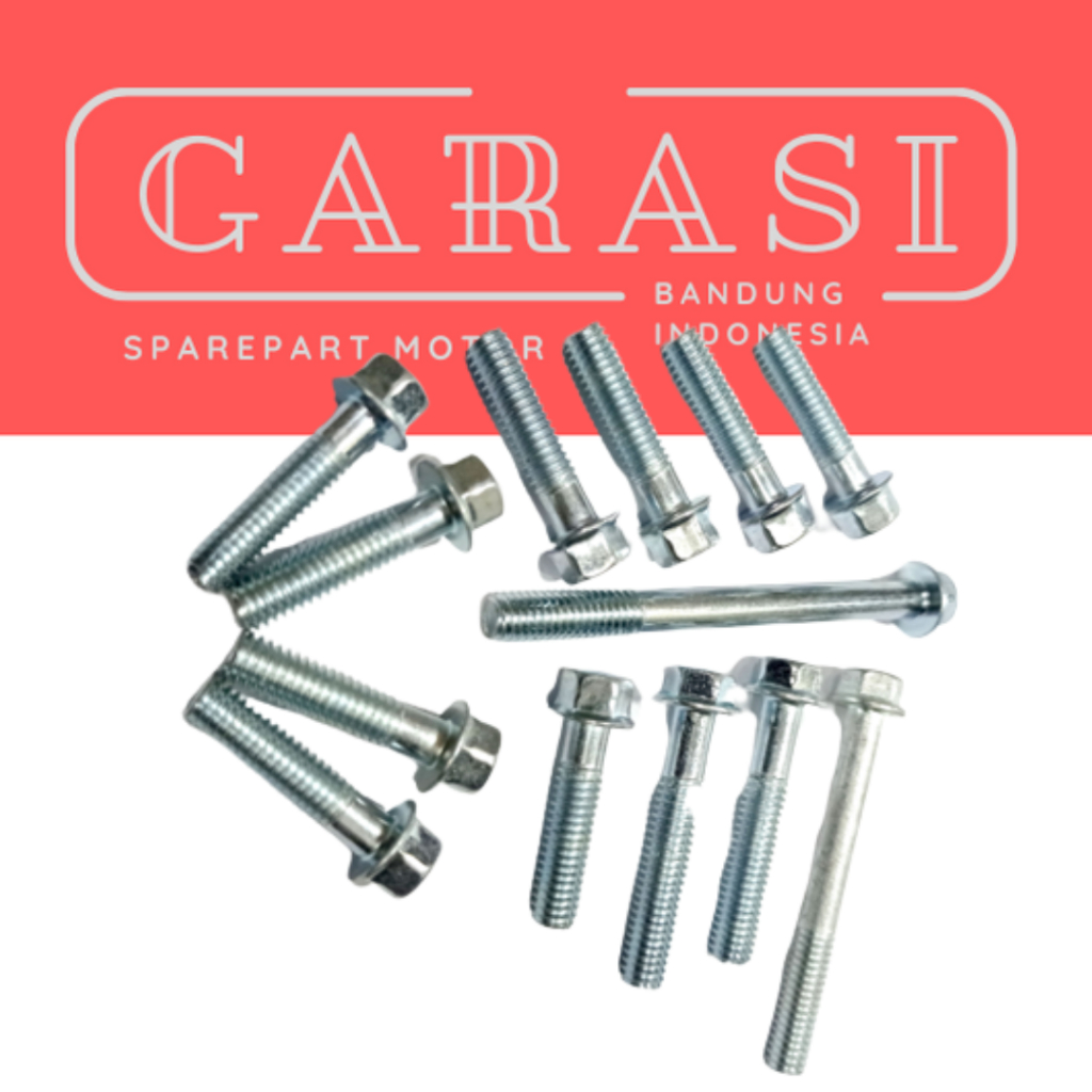 Jual Baut baud Block Blok Mesin CVT Crankcase Krengkes Set Yamaha Mio lama Sporty Smile Garnish ...