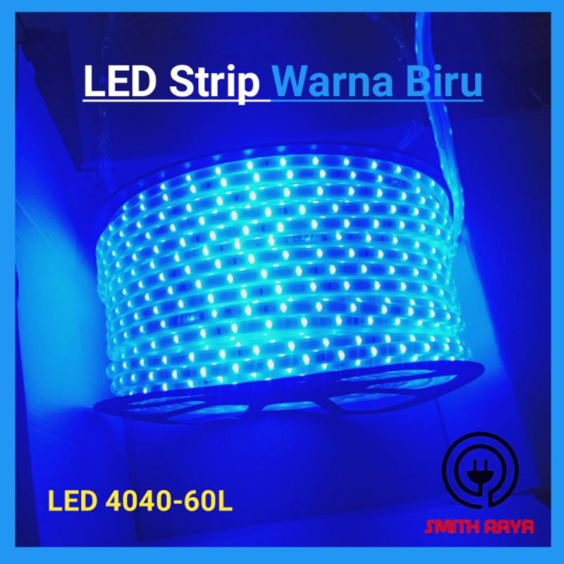 Jual Lampu Led Strip Warna Biru 10meter Gratis Socket Shopee Indonesia