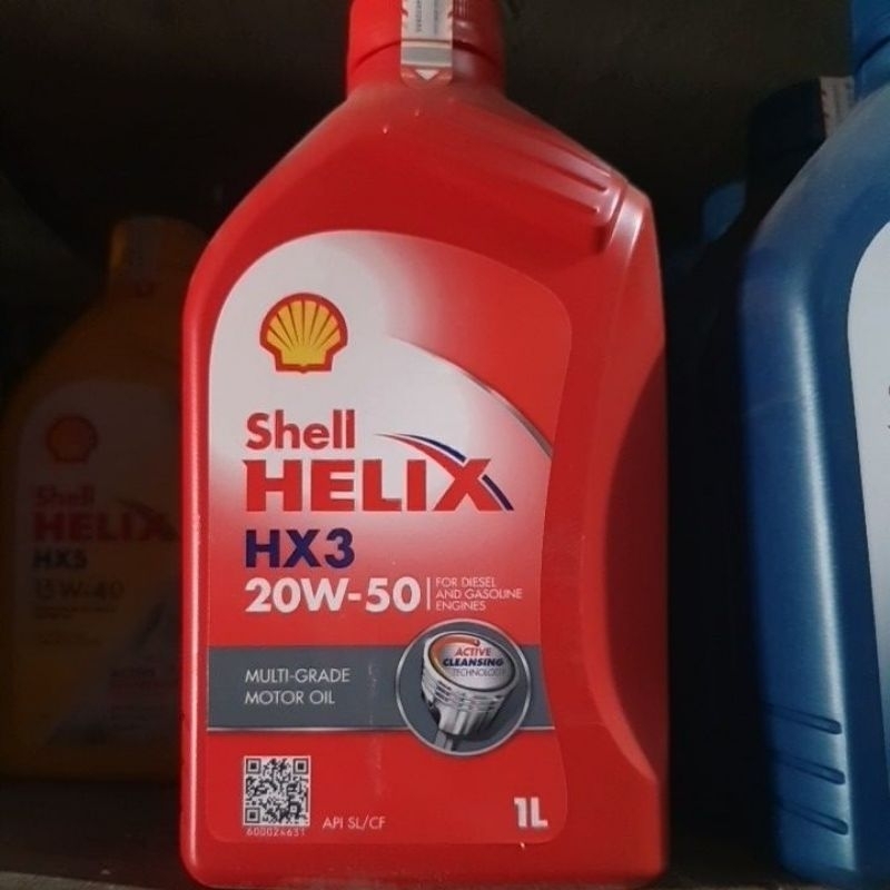 Jual oil shell helix hx3 20w-50 multi-grade motor oil diesel dan ...