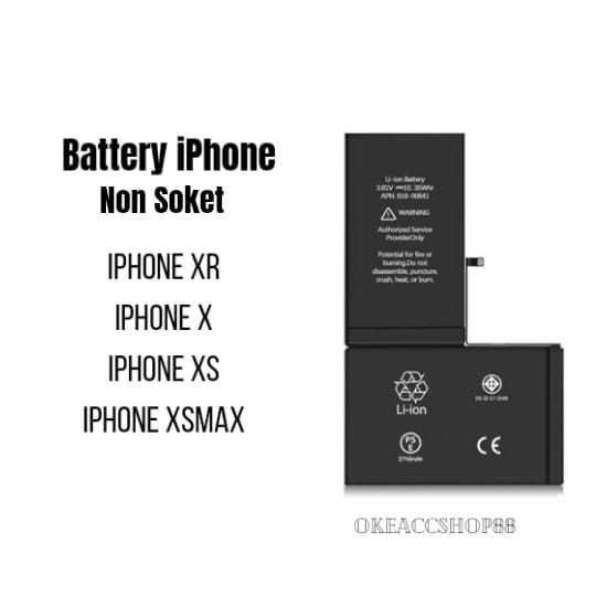 Jual BATERAI BATTERY BATRE For IP NON SOKET X XR XS XSMAX Original ...