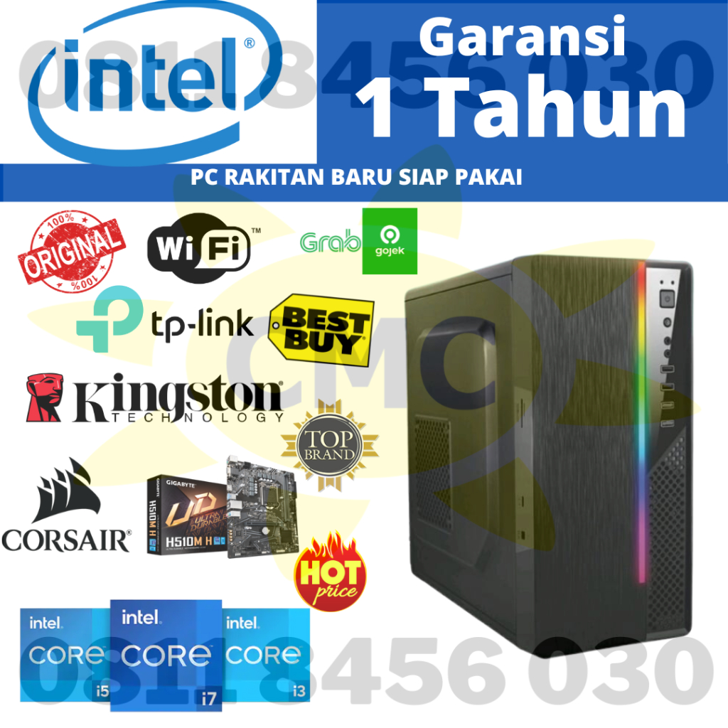 Jual Komputer PC Rakitan 10TH Gen 8GB 500GB SSD Baru Siap Pakai ...