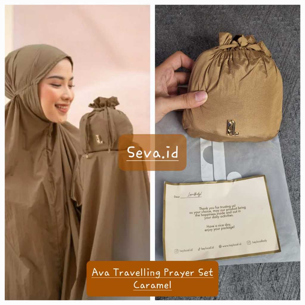 Jual Heylocal.id Prayer Robe Ava Travel Prayer Set Caramel - sale Imperfect | Shopee Indonesia