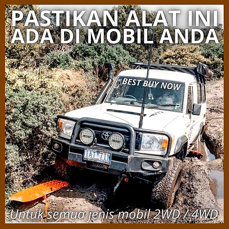 Jual Track Board 4x4 Mud Sand Ladder Lumpur Traction Mat tire Winch ...