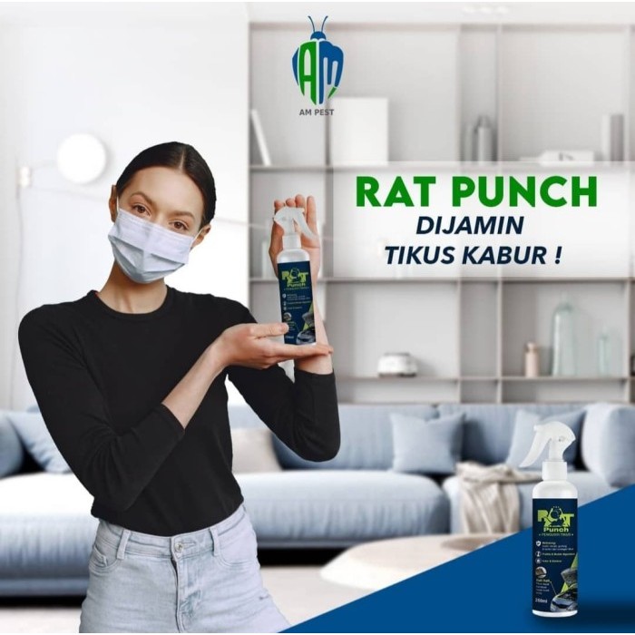 Jual Pengusir tikus Rat Punch rat repellent spray | Shopee Indonesia