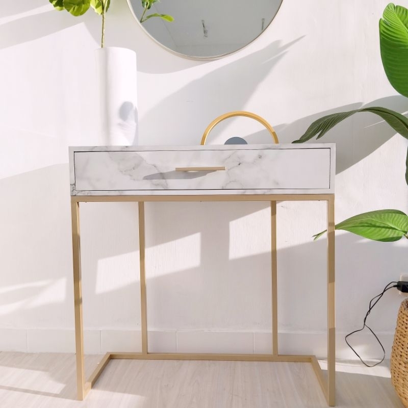 Jual Meja rias minimalis | meja nail art | meja konsol CUSTOM P80 L32 ...