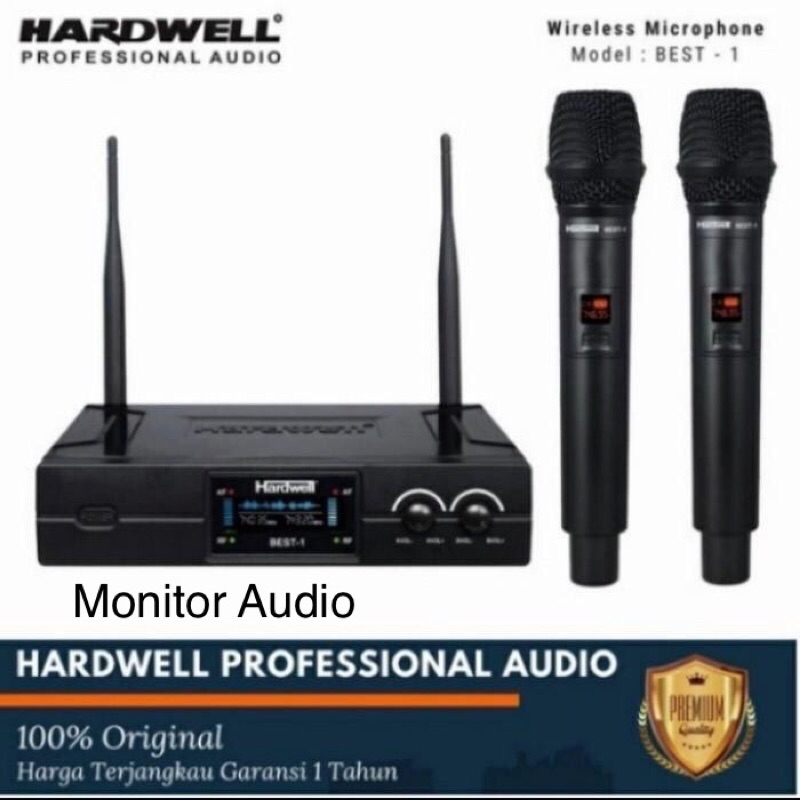Jual Produk Original Mic HARDWELL Best 1 wireless microphone dual ...